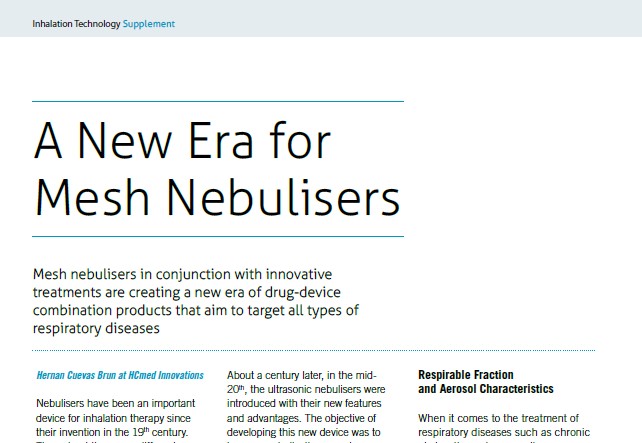 A New Era for Mesh Nebulizers | 心誠鎂行動醫電