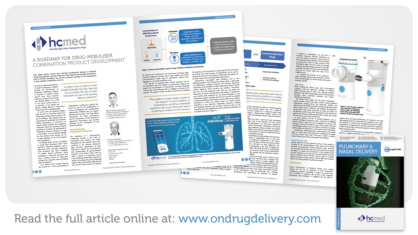 A Roadmap for Drug-Nebuliser Combination Product Development | 心誠鎂行動醫電