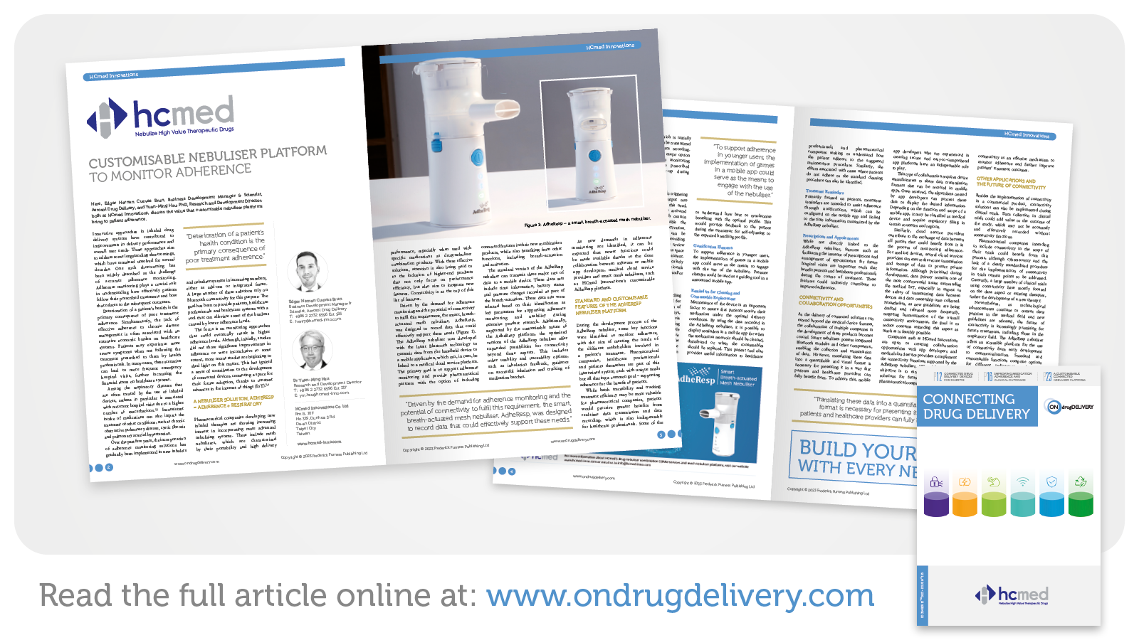 Customisable Nebulizer Platform to Monitor AdheRence | 心誠鎂行動醫電