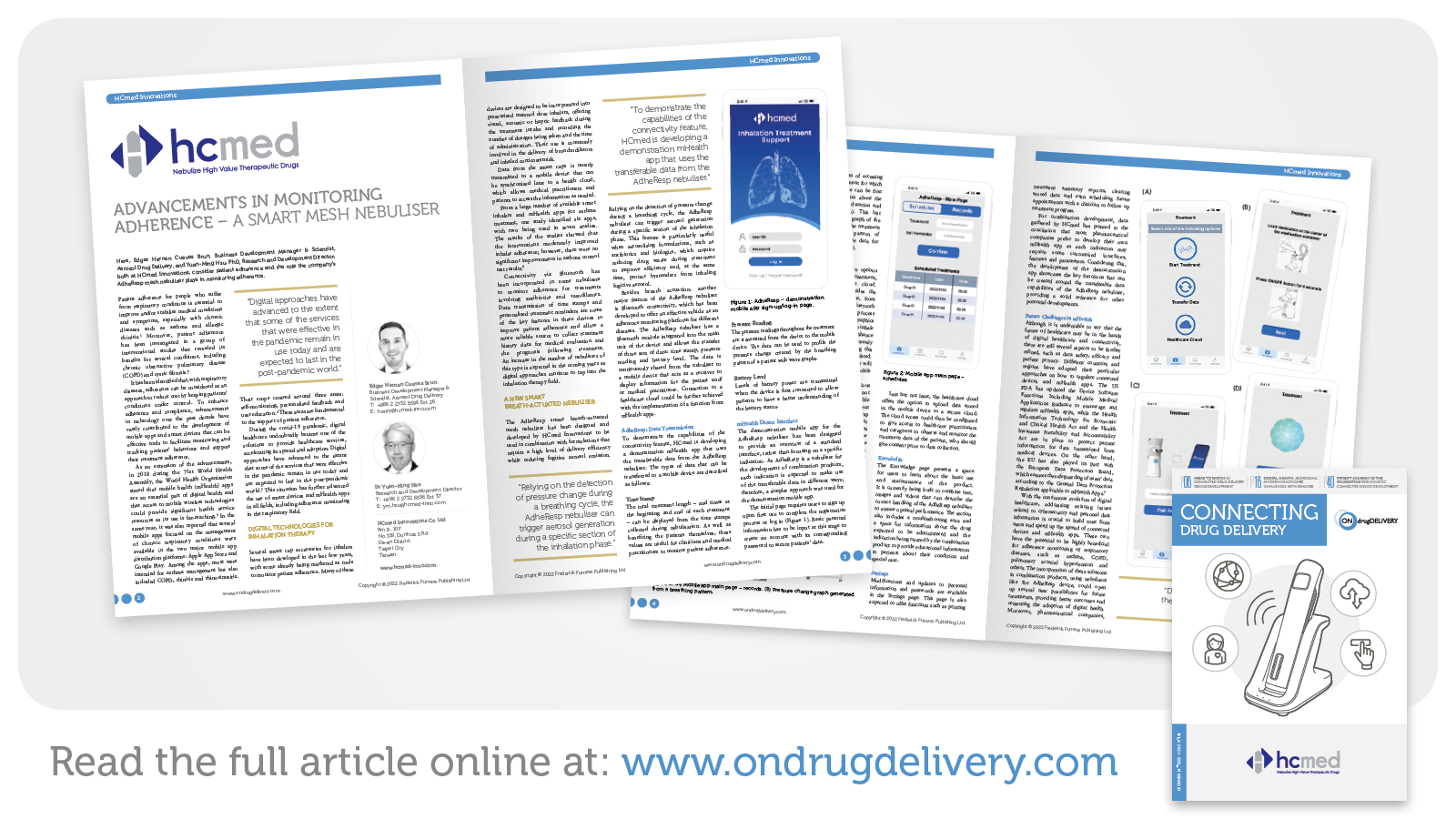Advancements in Monitoring Adherence - A Smart Mesh Nebuliser | 心誠鎂行動醫電